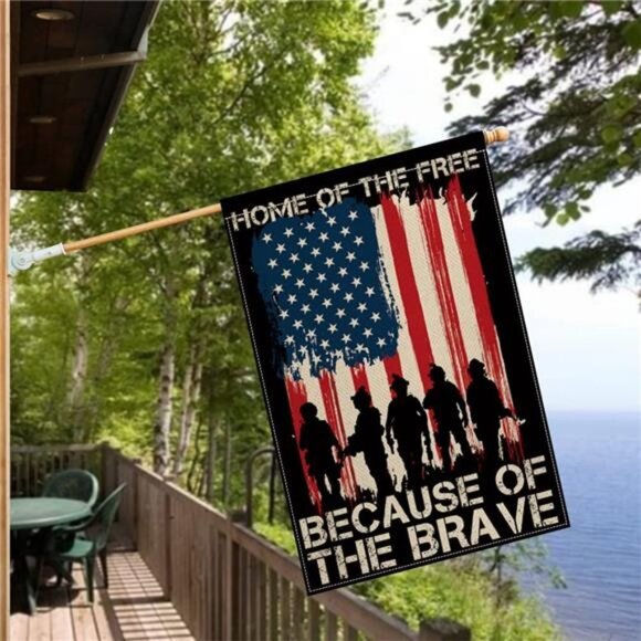 Accents | Memorial Day Patriotic House Flag 28x4 Inch Double Sided ...